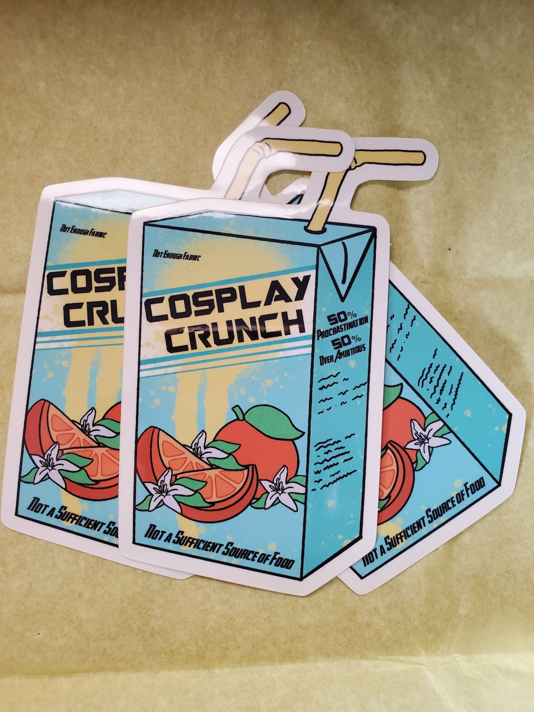 Cosplay Crunch Juice Box Sticker - Etsy