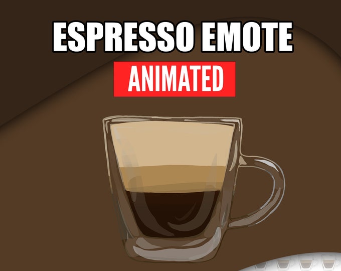 ANIMATED Espresso Emote for Twitch - Etsy