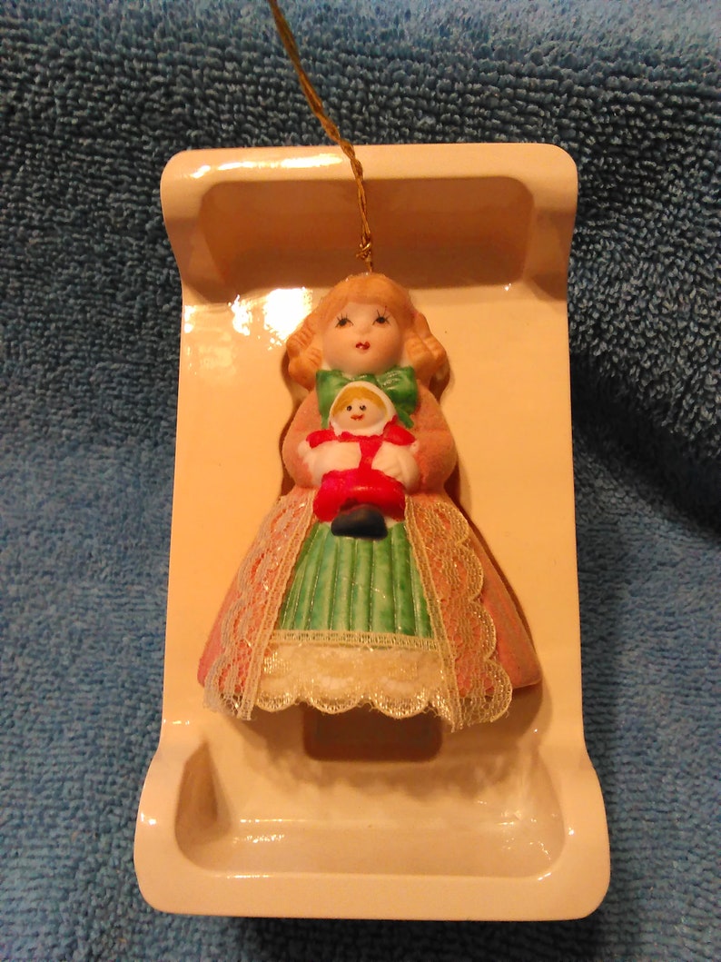 Heirloom Doll Porcelain Bell Christmas Ornament / Jasco Doll | Etsy