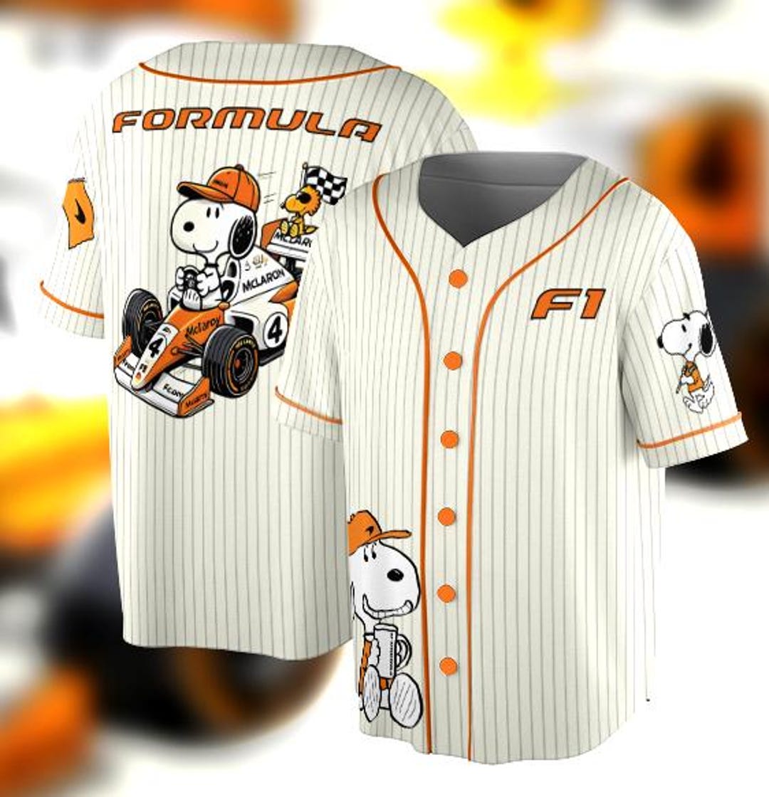 Snoopy Formula 1 Car Jersey, Mclaren F1 Car Jersey - Etsy