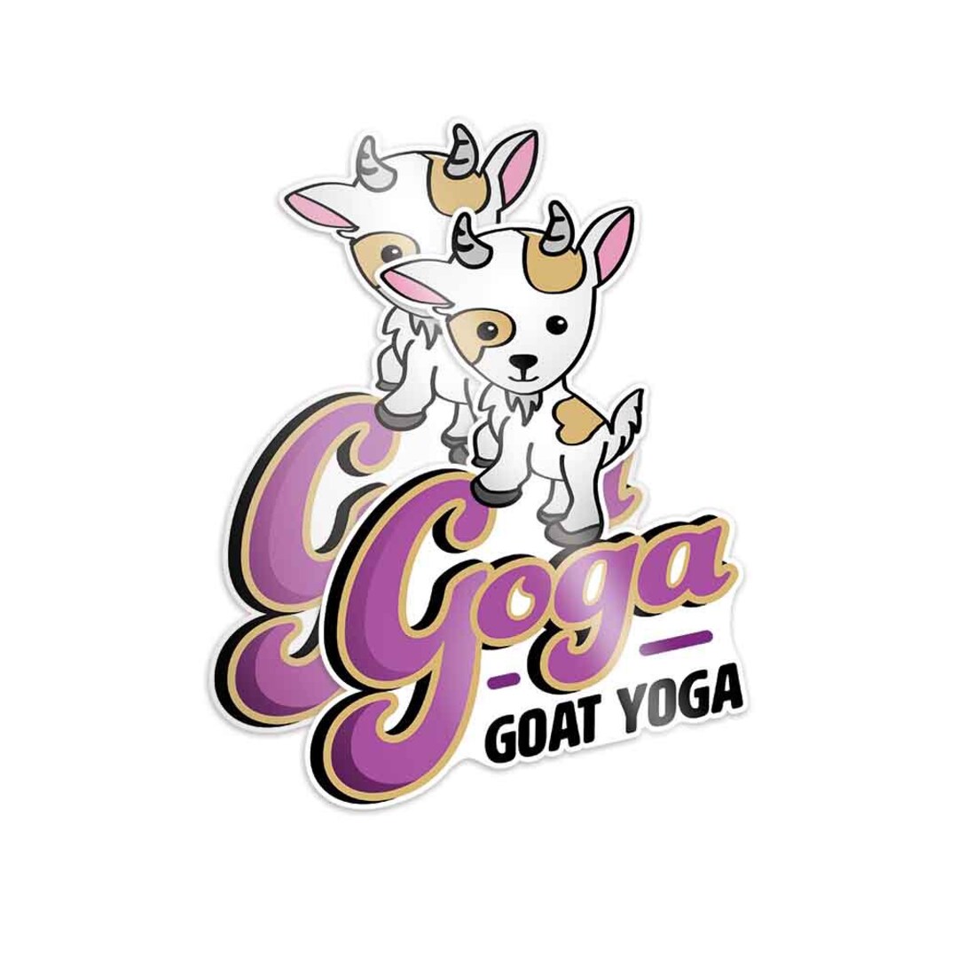 Sticker Set: Goga Goat Yoga Car Bumper Sticker or Window Decal. FREE ...