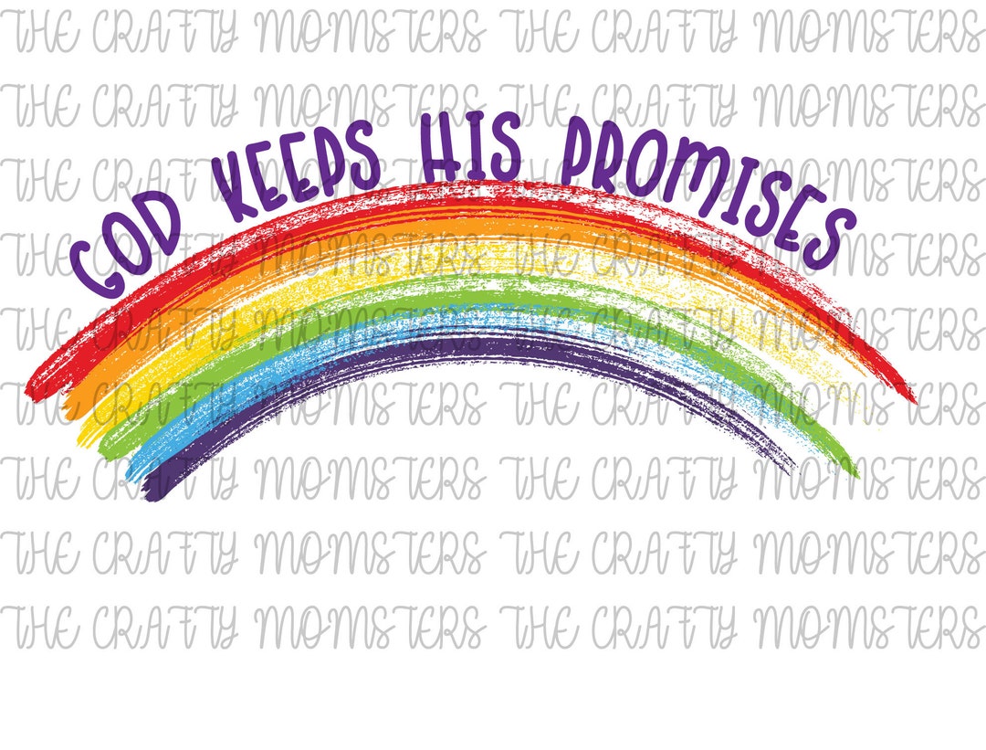 Digital Download - God Keeps His Promises - Rainbow Baby - Etsy