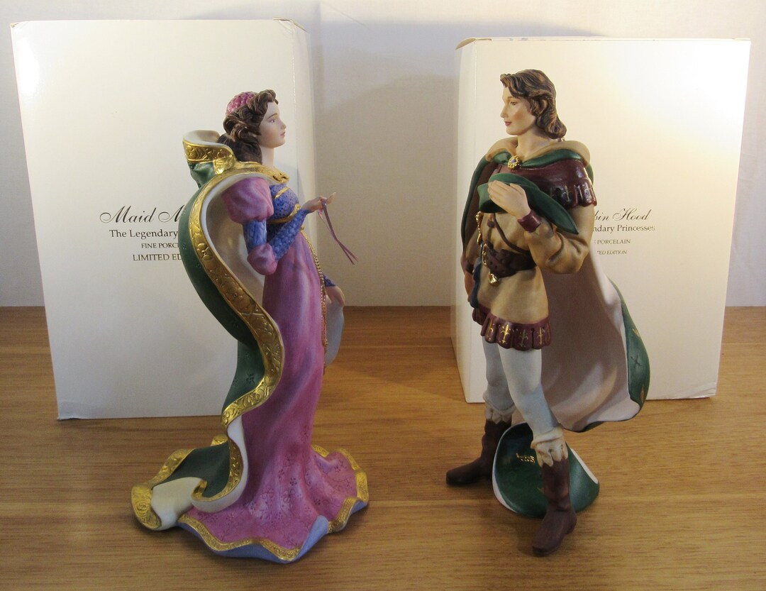 Two Vintage Lenox Legendary Princesses Maid Marian & Robin Hood ...