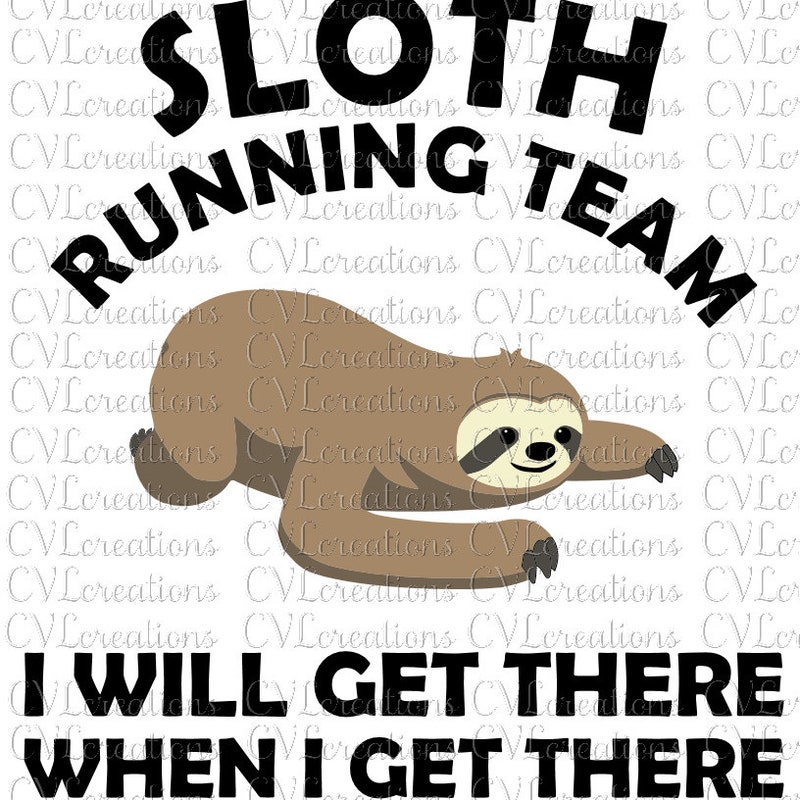 Sloth Running Team - Etsy