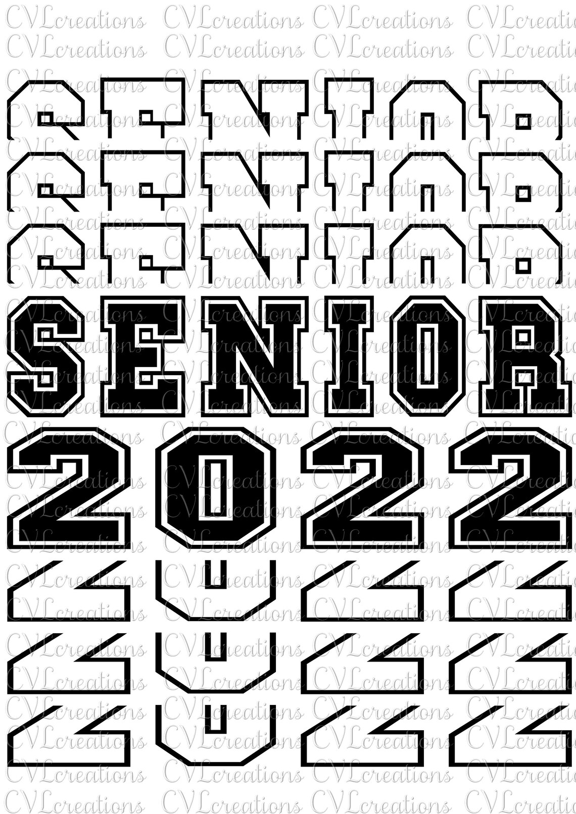 2022 Senior Graduation Digital File SVG PNG DXF Pdf Eps - Etsy