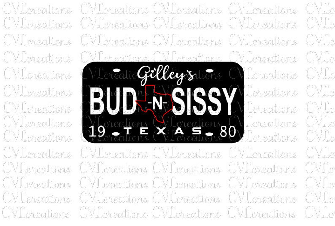 Bud -n- Sissy License Plate Eps Pdf SVG PNG DXF Digital File - Etsy