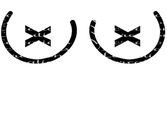 Cute boob outline for shirt Digital File SVG PNG DXF PdF | Etsy