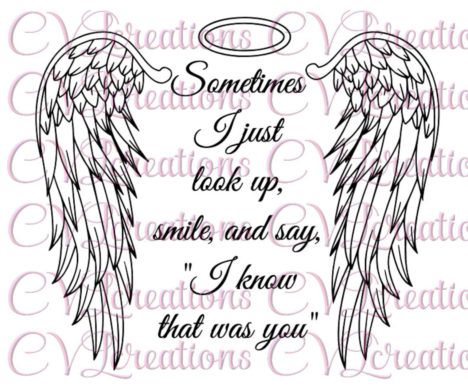 Sometimes I Just Look Up Smile and Say I Know That Was You - Etsy