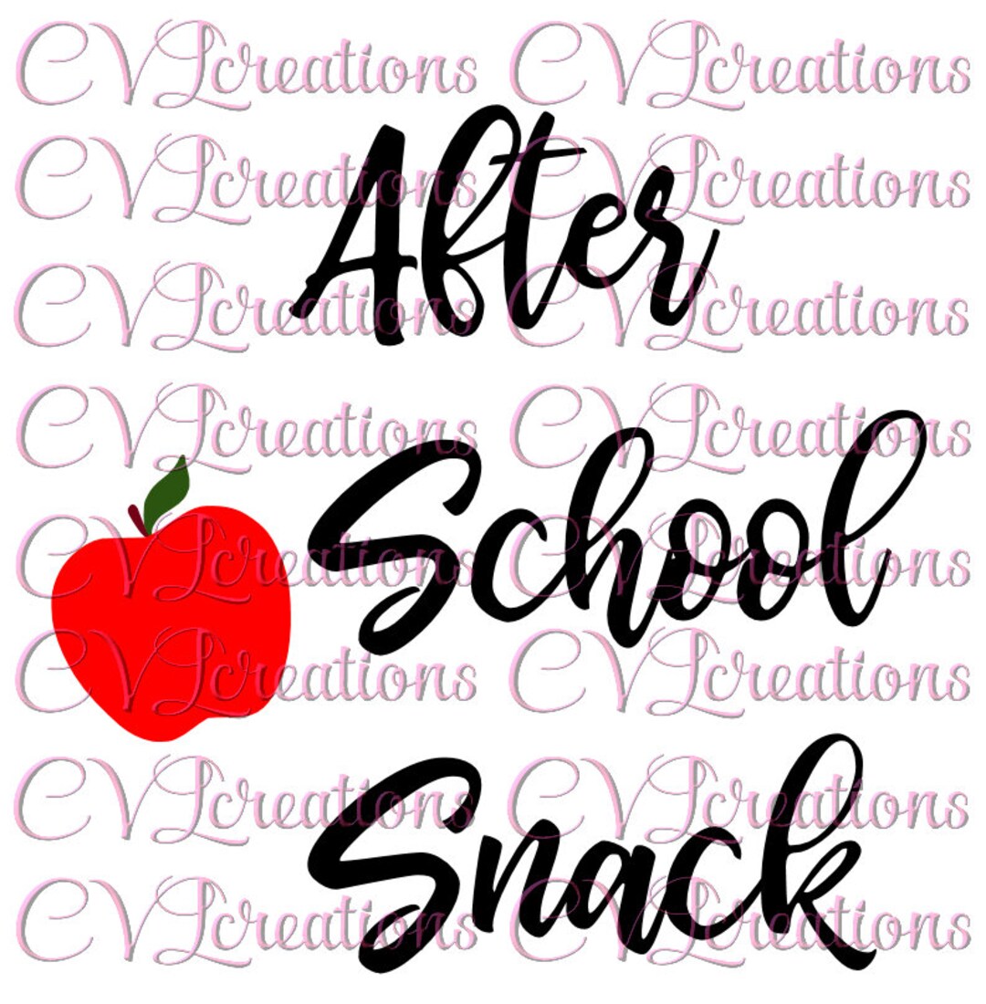 After School Snack Teacher Gift SVG PNG DXF - Etsy
