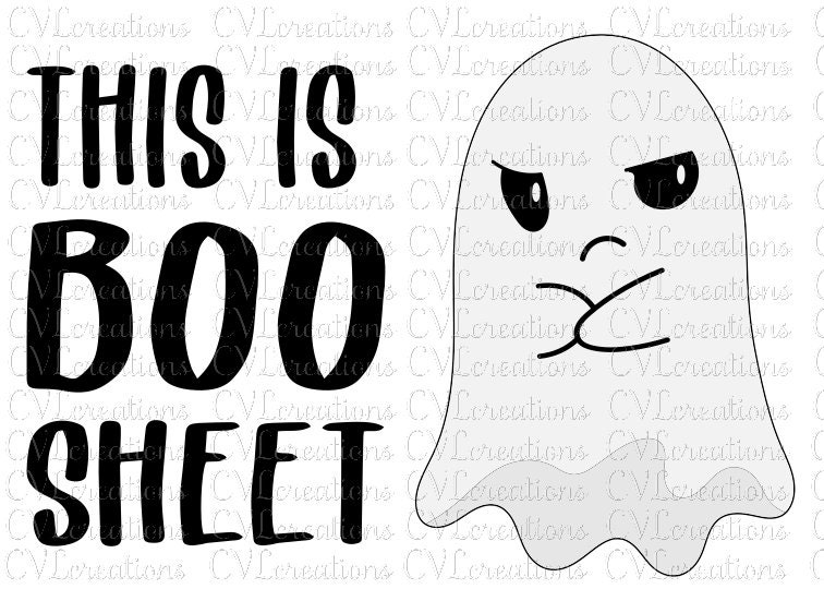 This is Boo Sheet Funny Ghost Digital File SVG DXF EPS Png Pdf - Etsy