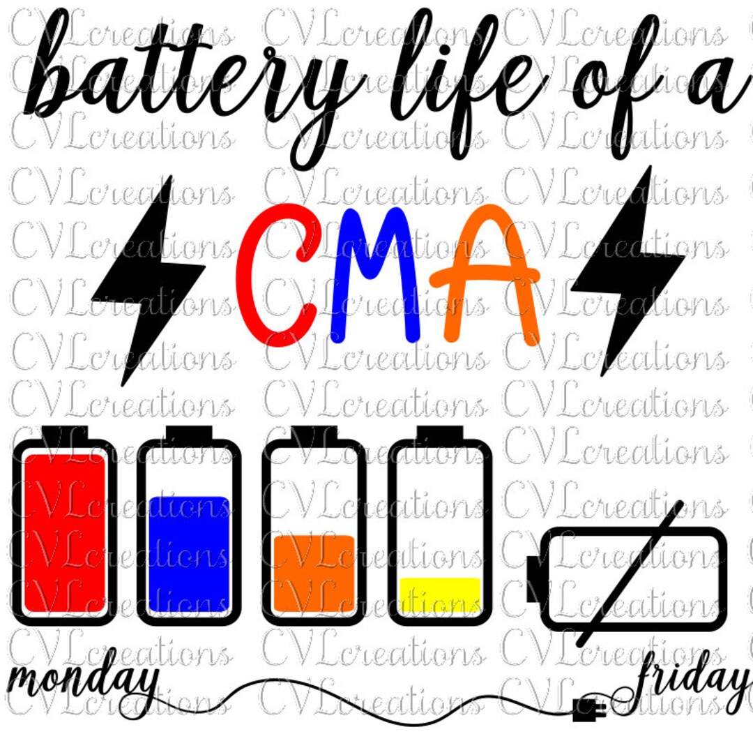Battery Life of a CMA Digital File - Etsy