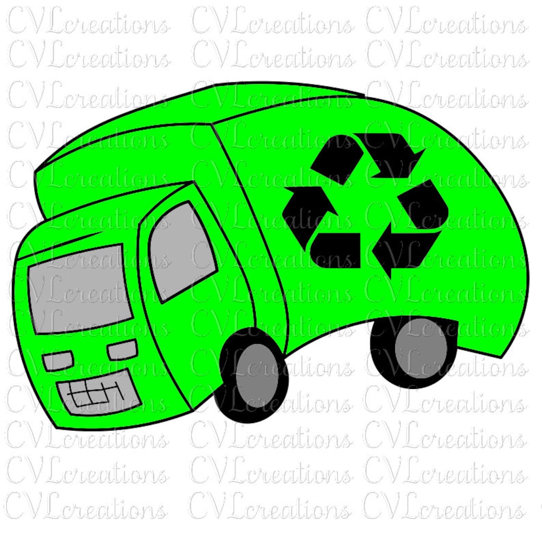 Recycle Truck Digital File SVG DXF Png Pdf Eps Digital File - Etsy