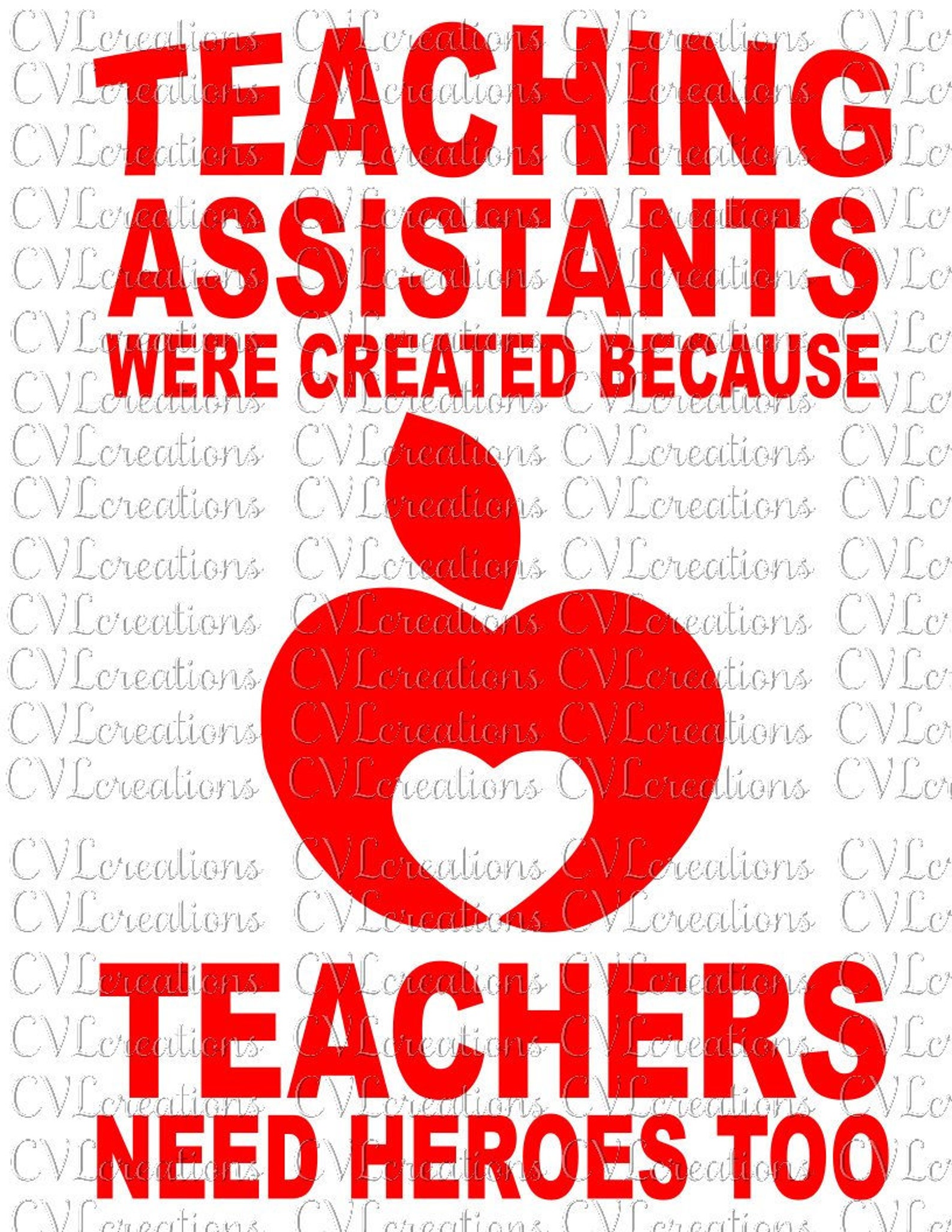 Teaching Assistants were created because Teachers need Heroes | Etsy