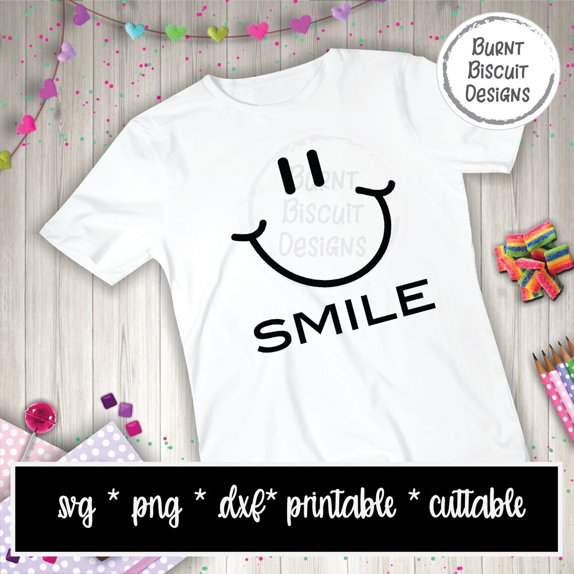 Smile Smiley Face Svg Cuttable Printable Design - Etsy