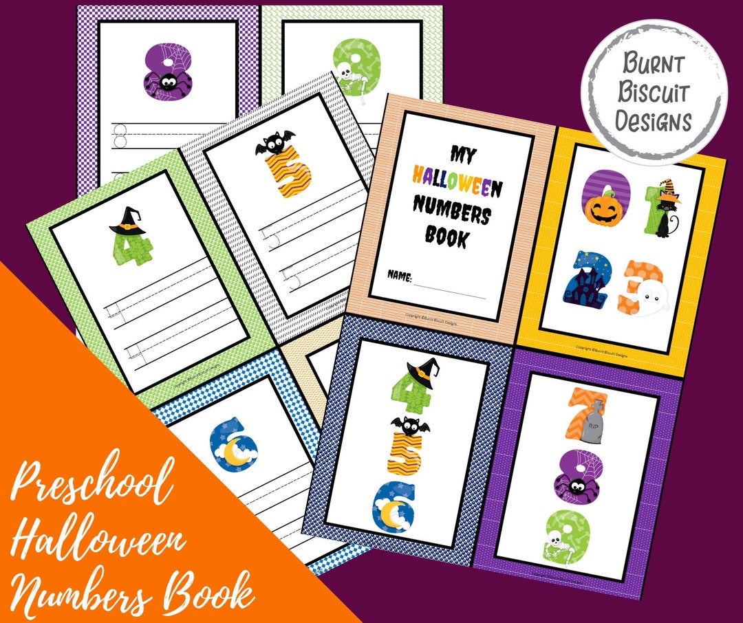 Halloween Preschool Numbers Book - Etsy