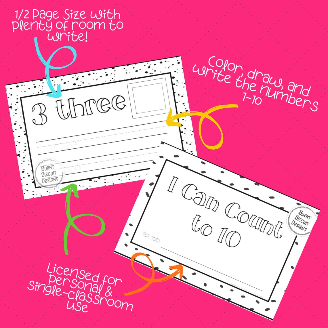 I Can Count to 10 Printable Preschool Math Activity Book - Etsy