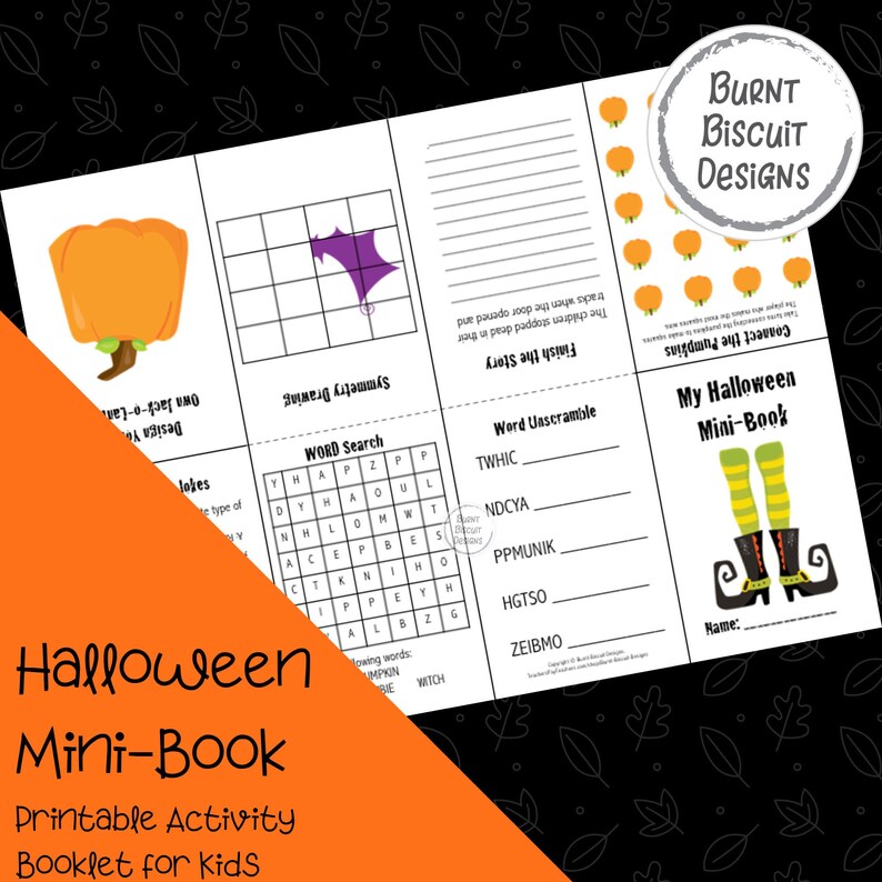 Halloween Mini-book Activity for Kids - Etsy
