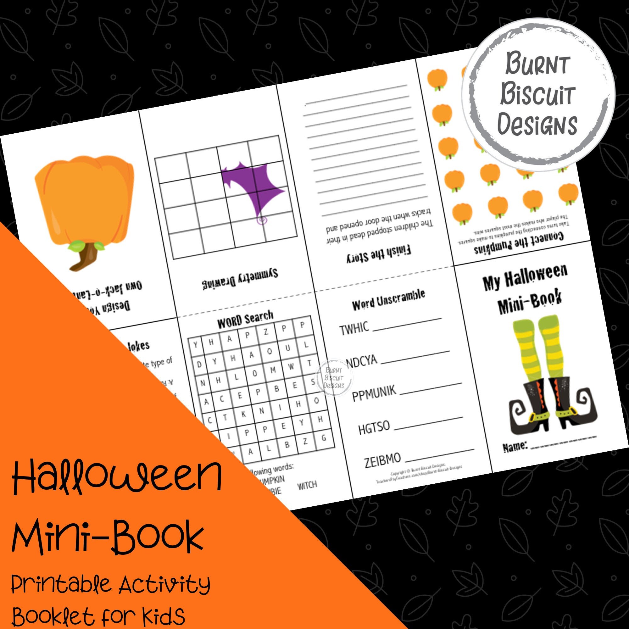 Halloween Mini-book Activity for Kids - Etsy