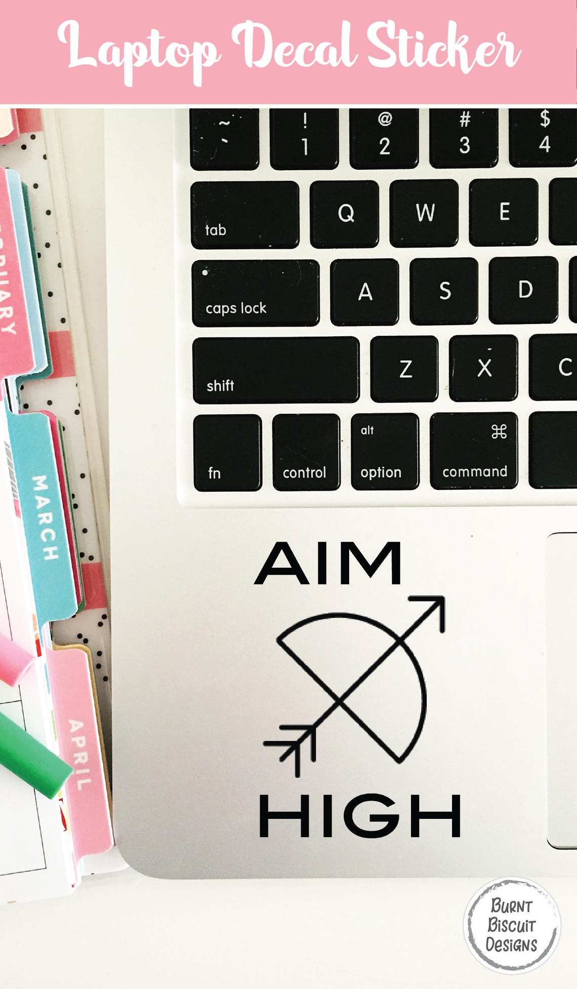 Aim High Laptop Decal Sticker * Inspirational Laptop Sticker ...
