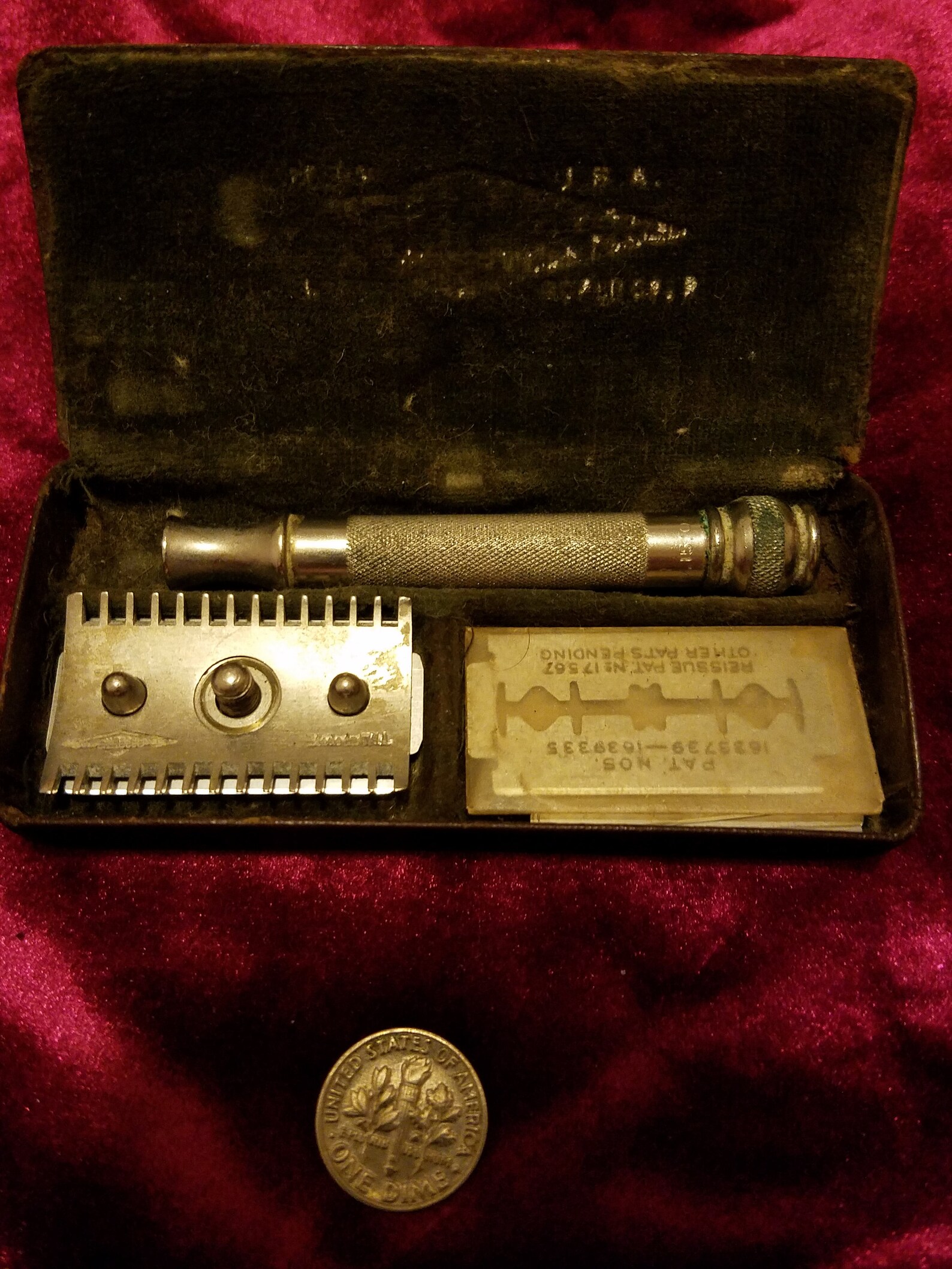 Vintage Gillette Travel Razor Leather Case Free Shipping - Etsy