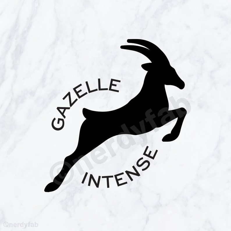 Gazelle Intense Vinyl Decal For Cars Dave Ramsey Bumper | Etsy