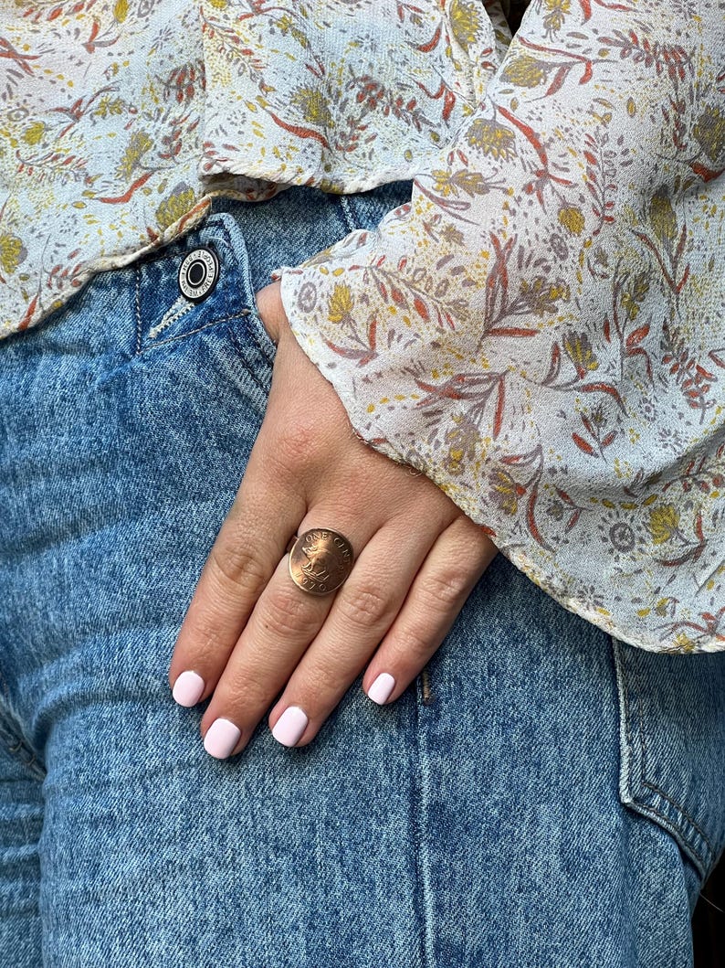 Pig Ring | Pig Coin Ring | Bermuda Ring | Hog Ring | Farm Animal ...