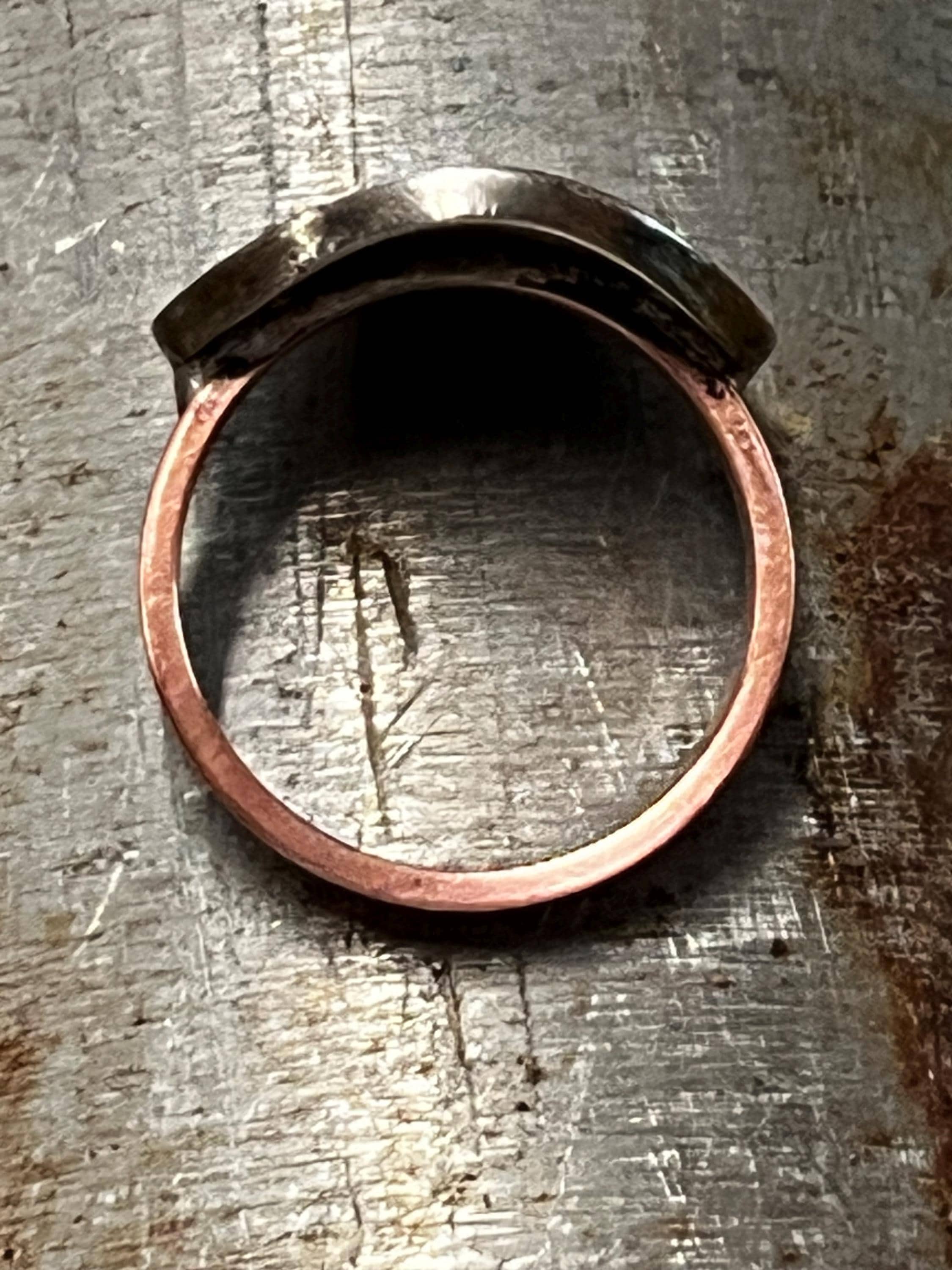 Vintage Buffalo Nickel Ring: Bison Coin Ring, Copper Band - Etsy