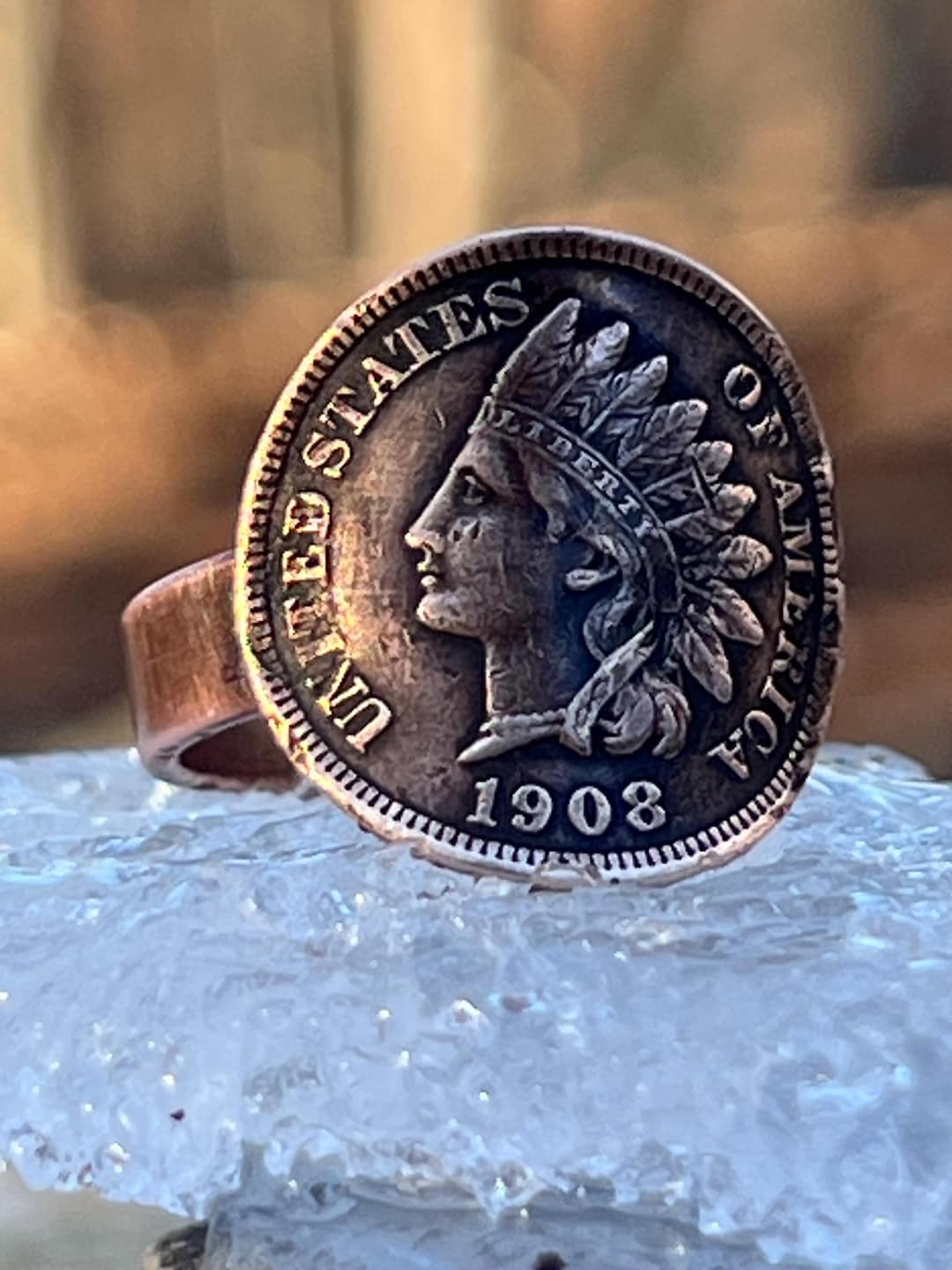 Indian Head Penny Hand Made Ring, Penny Ring - Jewelry Gift for Her ...