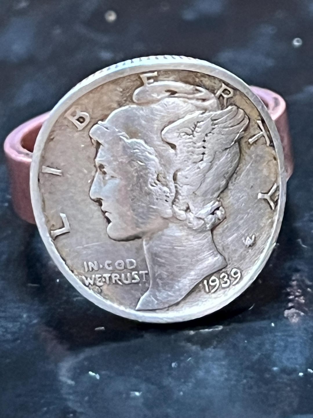 Handmade Mercury Dime Ring: Vintage Silver Coin Jewelry - Etsy