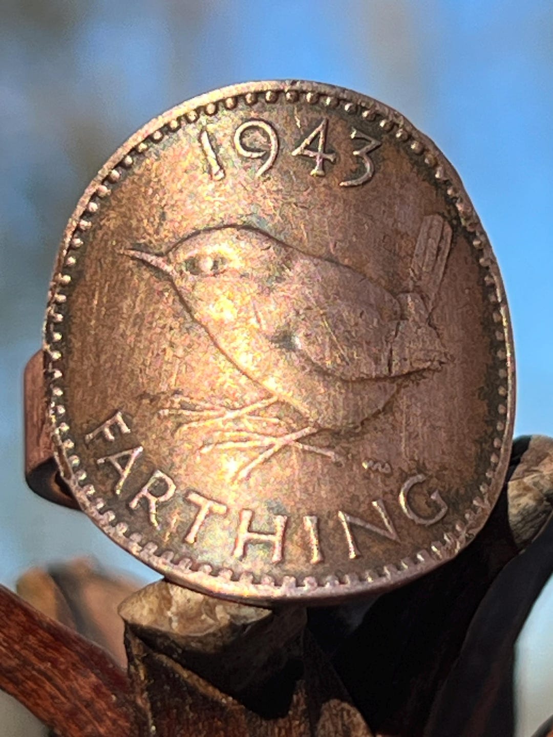 Bird Penny Ring | Pinky Ring | Copper Bird Coin | Wildlife Enthusiast ...