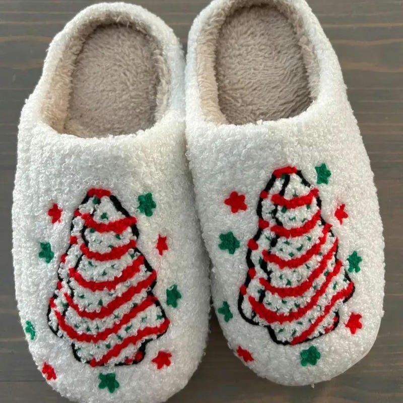 Christmas Slippers - Etsy