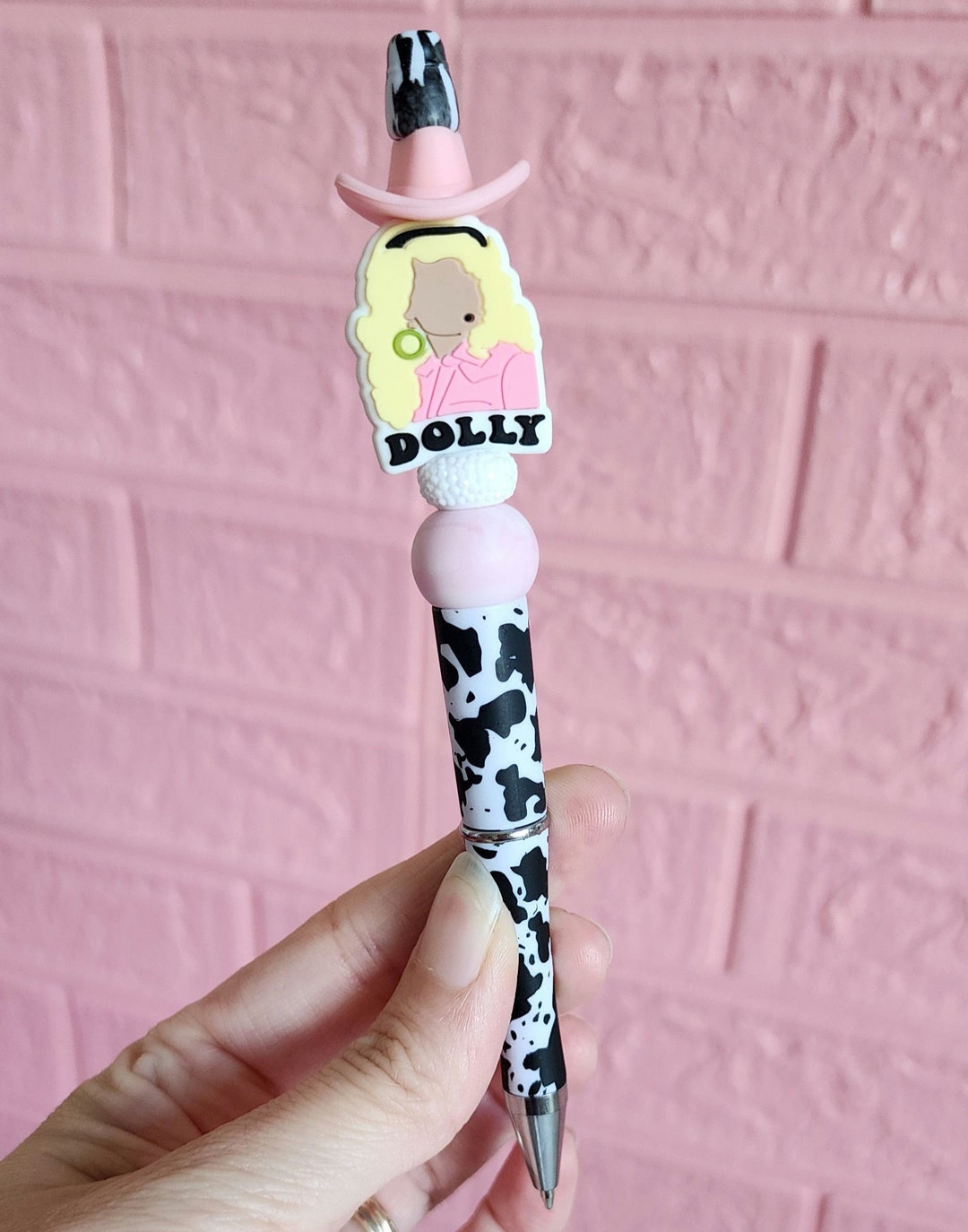DOLLY BEADED PEN | Pink Cowgirl Pen | Western Office Supplies | Western ...