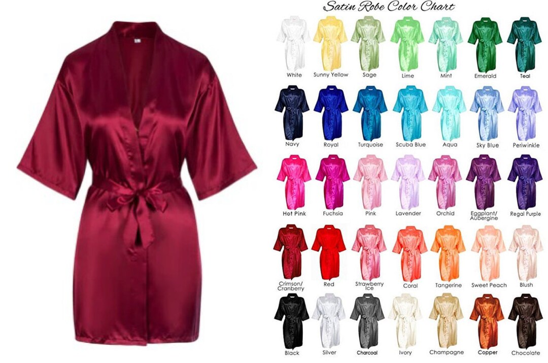 Satin Robes / Bridal Party Robes / Wedding Robe / Bride Robe ...