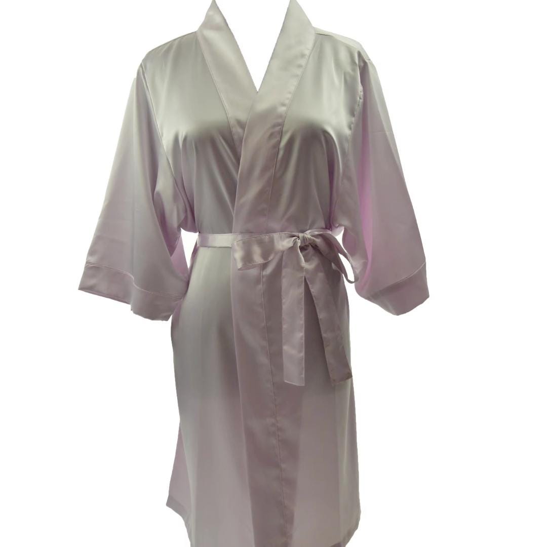 Lavender Flower Girl Robes Personalized Satin Robes Custom Satin Robe ...
