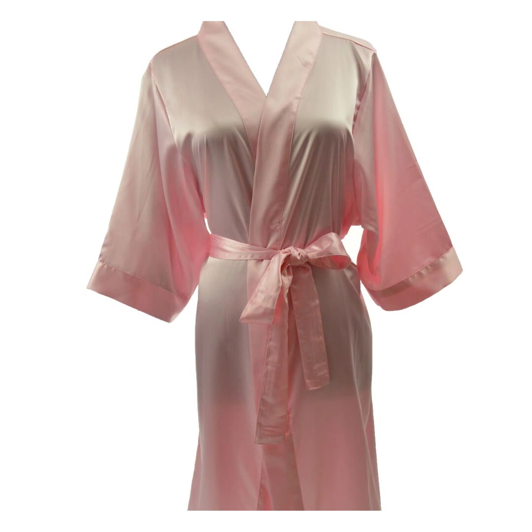 Pink Bridesmaid Robes Pink Flower Girl Robe Custom Satin Robes ...