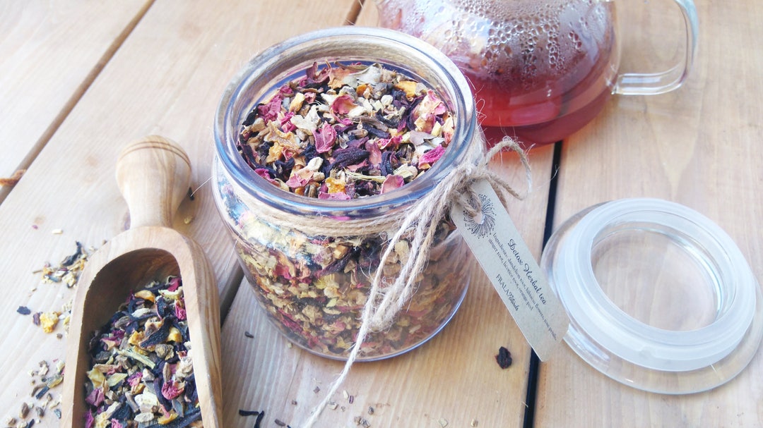 Detox Tea, Large Glass Jar, 180 Gr - Etsy