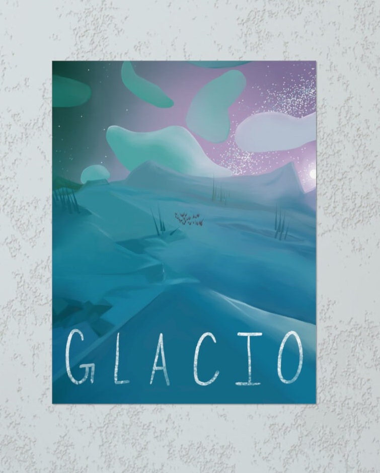 Astroneer Glacio Landscape Print - Etsy