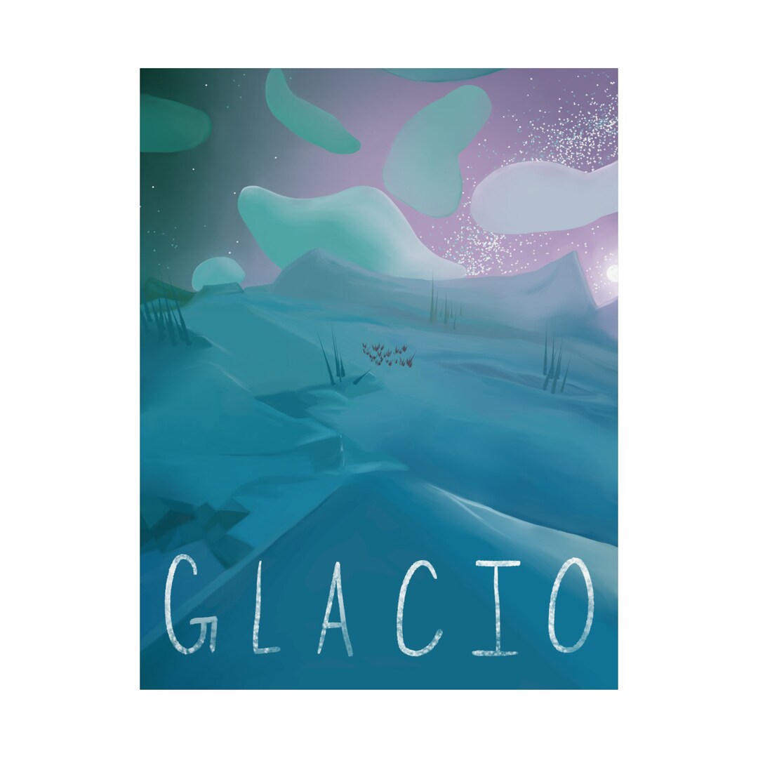 Astroneer Glacio Landscape Print - Etsy