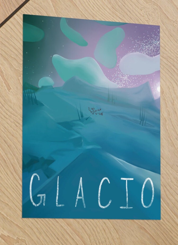 Astroneer Glacio Landscape Print - Etsy