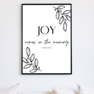 Psalm 30:5 Scripture Printable Wall Decor - Etsy