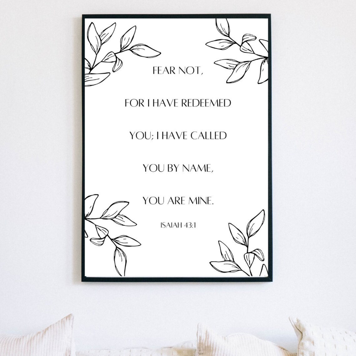 Isaiah 43:1 Scripture Printable - Etsy
