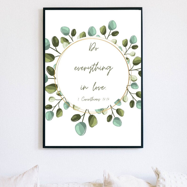1 Corinthians 16:14 Scripture Printable Wall Decor - Etsy