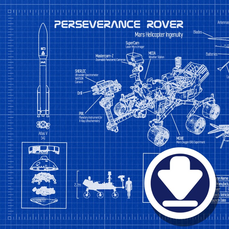Mars Perseverance - Etsy