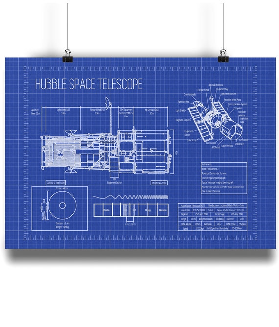 Hubble Telescope Schematic