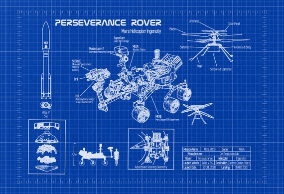 Robot Mars Rover Blueprints