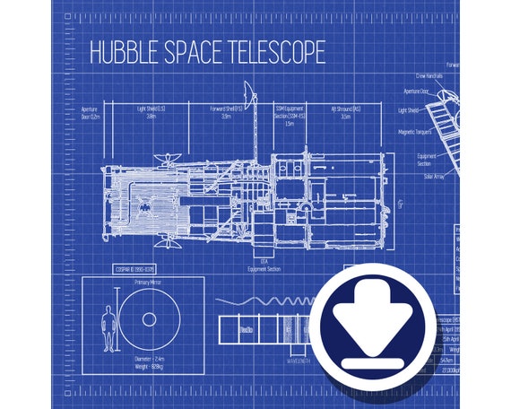 Hubble Telescope Schematics