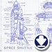 Mars Curiosity Rover Blueprint | Space Gift | Wall Art | 9"x11" | A3 ...