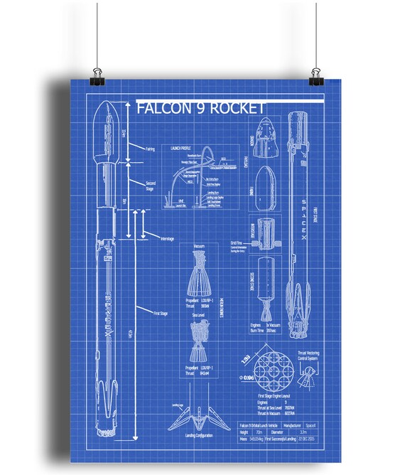 Spacex Falcon 9 Drawings