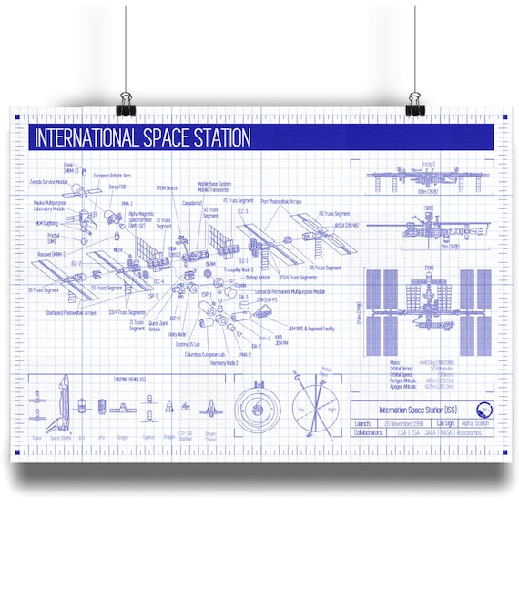 Mir Space Station Blueprint