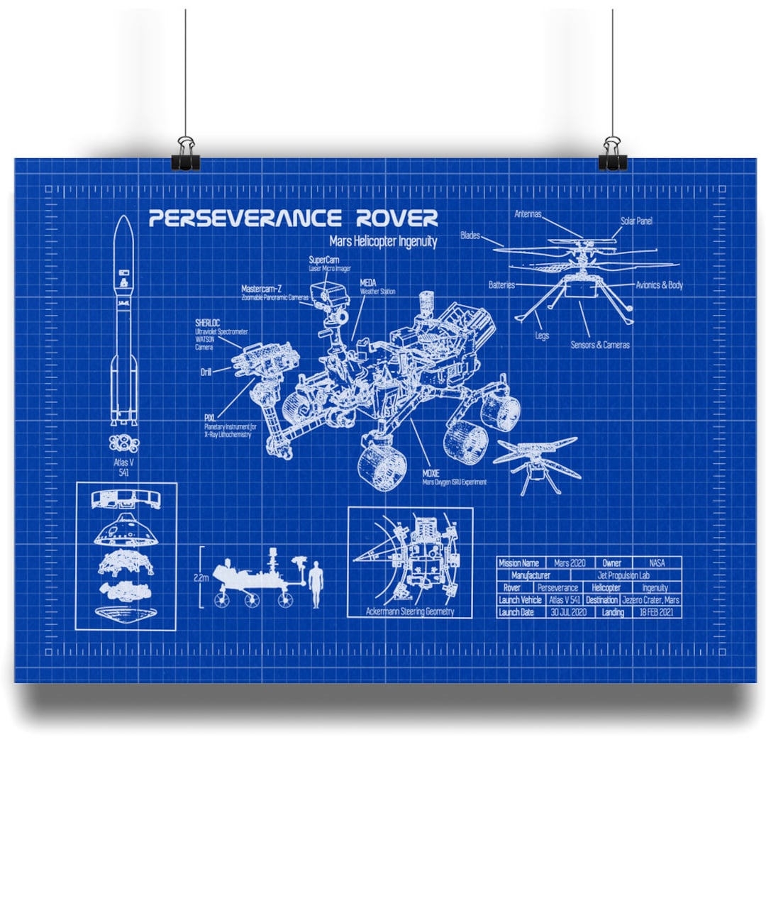 Mars Spacecraft Blueprint